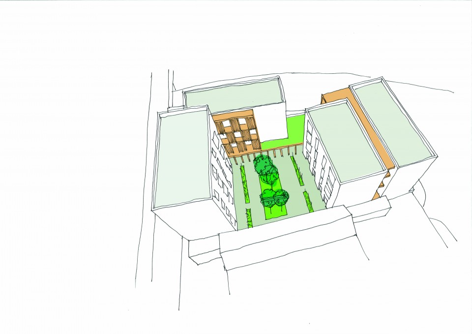 Marcon Place early sketch - Pocket
