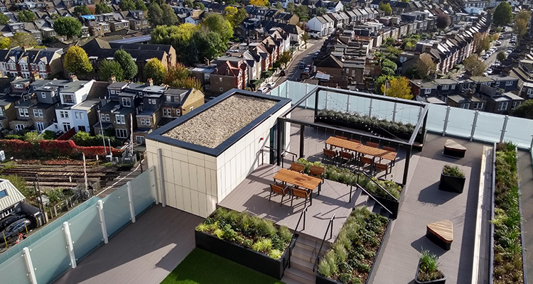 Enjoying our Rooftop Terraces | Pocket Living London